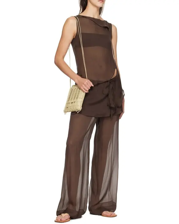 Hereu Trena Woven Crossbody Bag
