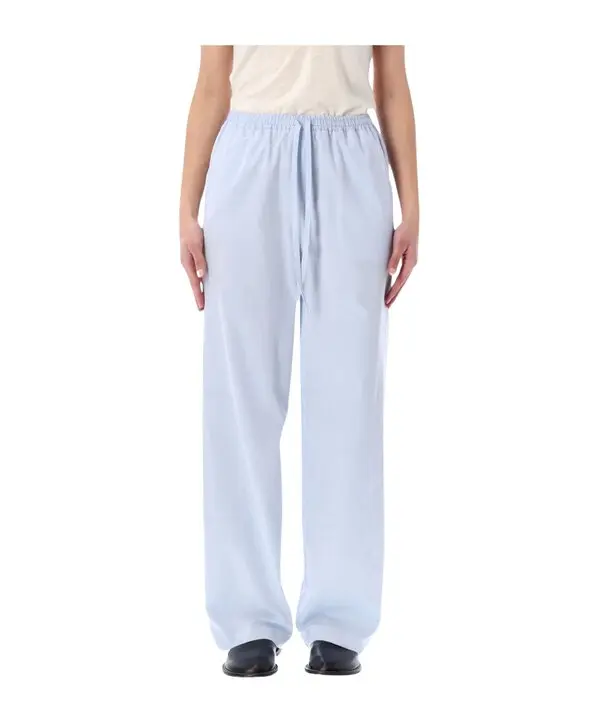 Loulou De Saison Sero Cotton Poplin Trousers - Blue