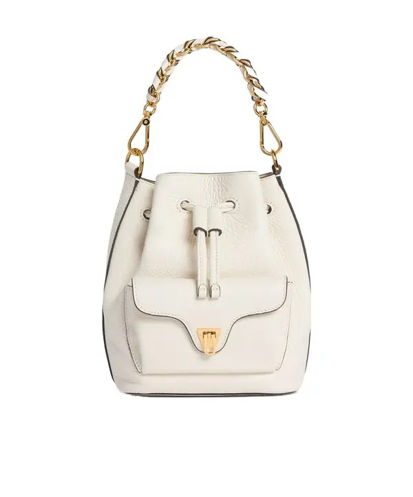 COCCINELLE Small Beat Generation Bucket Bag - Pearl
