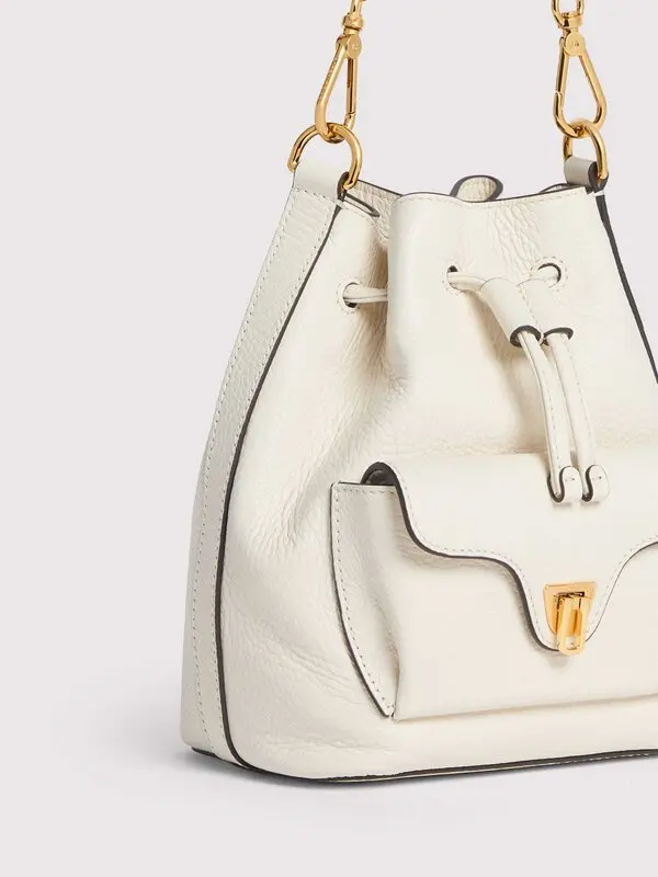 COCCINELLE Small Beat Generation Bucket Bag - Pearl