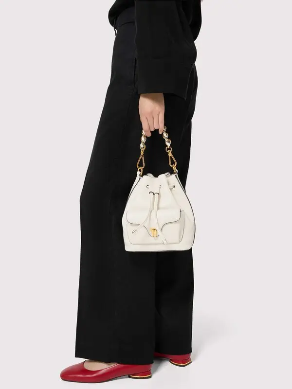 COCCINELLE Small Beat Generation Bucket Bag - Pearl