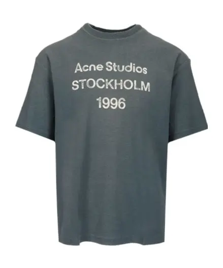 Acne Studios Logo Printed Crewneck T-shirt