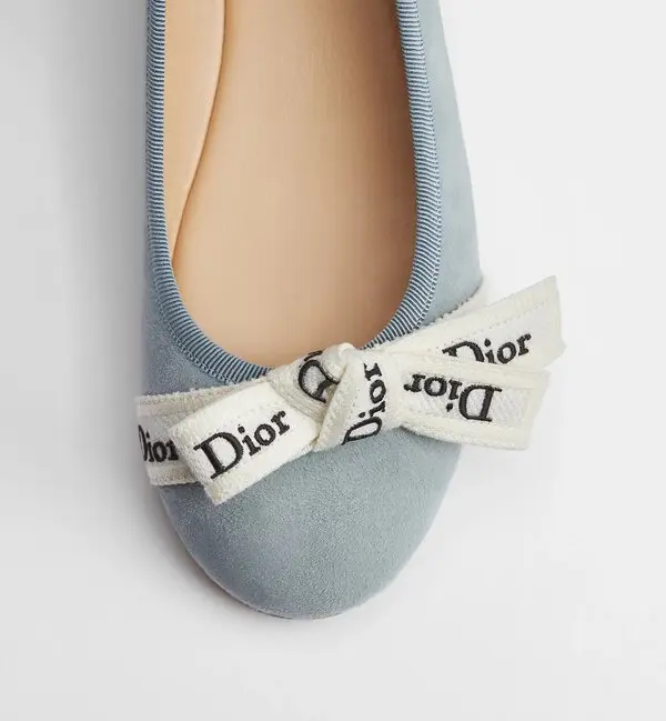 Dior J'a Ballet Flat With Bow Detailing