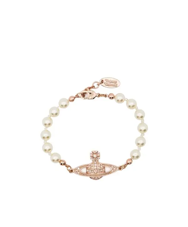 VIVIENNE WESTWOOD Mini Bas Relief Beaded Bracelet - Yellow