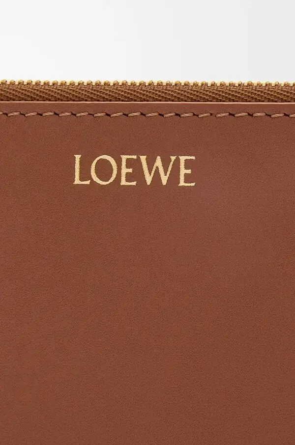 Loewe Knot Coin Cardholder In Shiny Nappa Calfskin - Brown