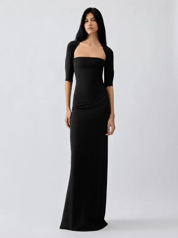 Jacquemus The Bolero Maxi Dress - Black