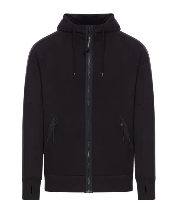 C.P. COMPANY Goggles Detailed Drawstring Zip-up Hoodie