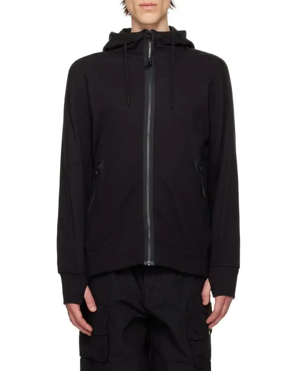 C.P. COMPANY Goggles Detailed Drawstring Zip-up Hoodie