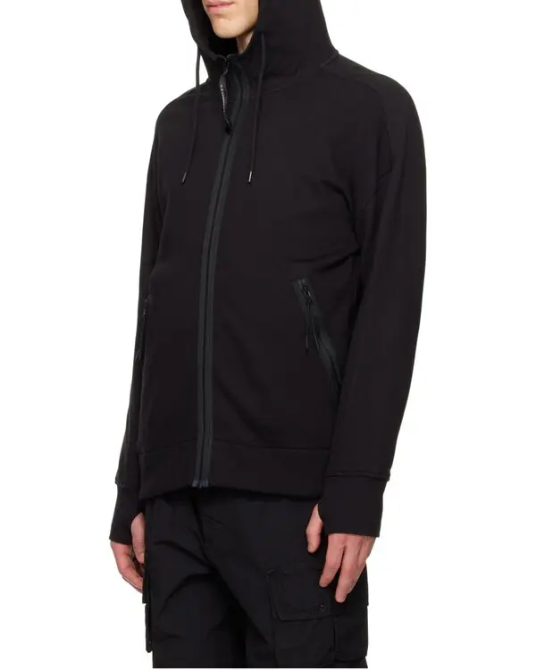 C.P. COMPANY Goggles Detailed Drawstring Zip-up Hoodie