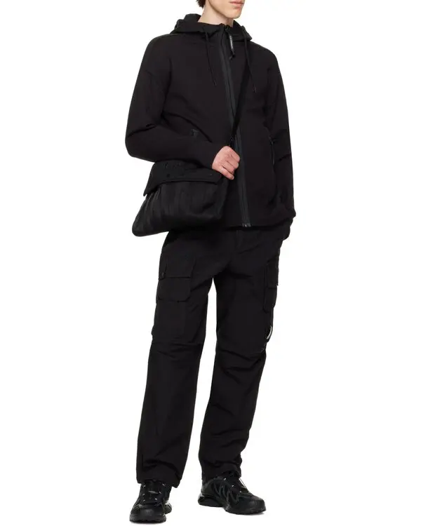 C.P. COMPANY Goggles Detailed Drawstring Zip-up Hoodie