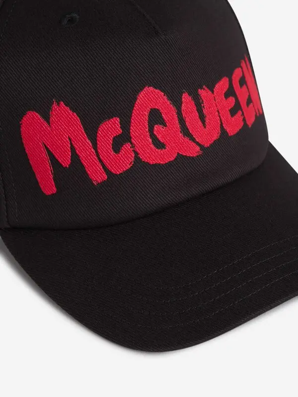 Alexander McQueen Graffiti Logo Baseball Cap