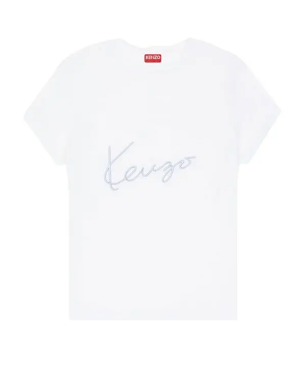 Kenzo Embroidered Logo T-shirt - Off White