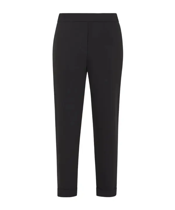 P.a.r.o.s.h Cuffed-hem Trousers With Pockets - Black