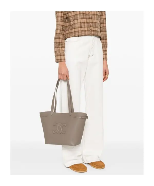 Celine Triomphe Anais Small Leather Shopper Bag