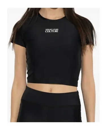 Versace Cropped Logo T-shirt