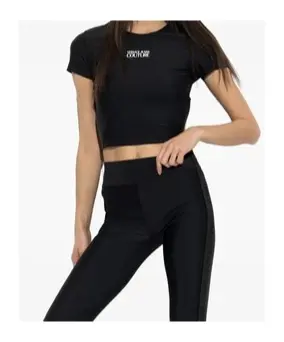Versace Cropped Logo T-shirt