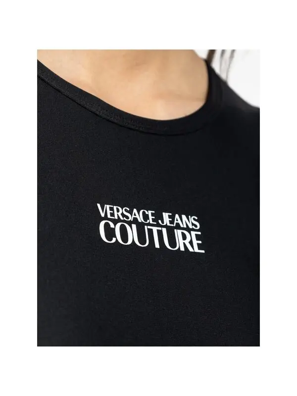 Versace Cropped Logo T-shirt