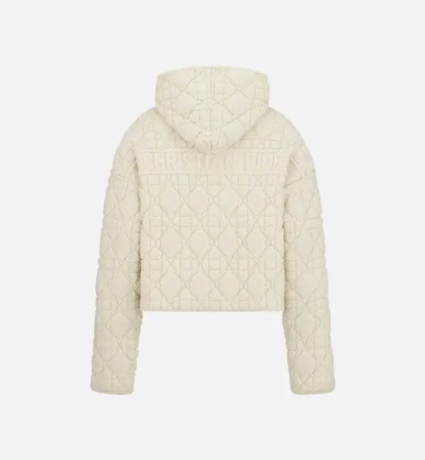 Dior Quilted Hooded Cardigan