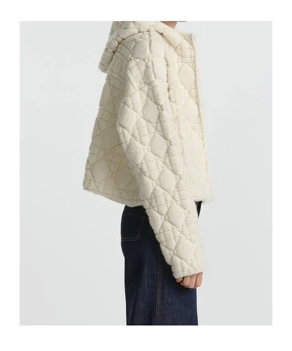 Dior Quilted Hooded Cardigan