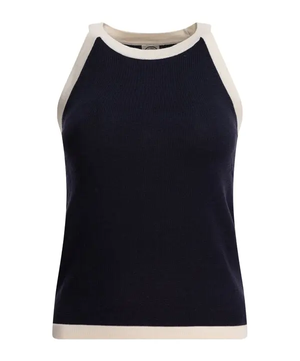INES DE LA FRESSANGE PARIS Sleeveless Top With Contrasting Edges