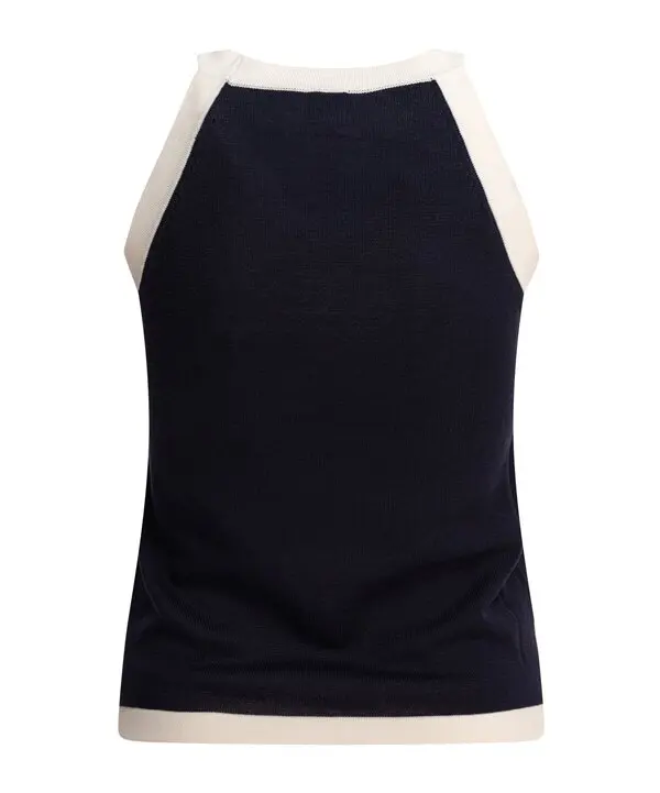 INES DE LA FRESSANGE PARIS Sleeveless Top With Contrasting Edges