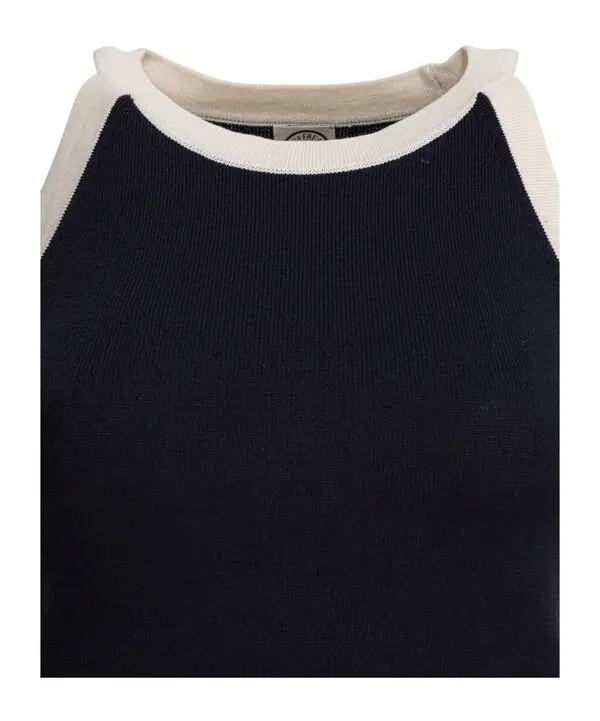 INES DE LA FRESSANGE PARIS Sleeveless Top With Contrasting Edges