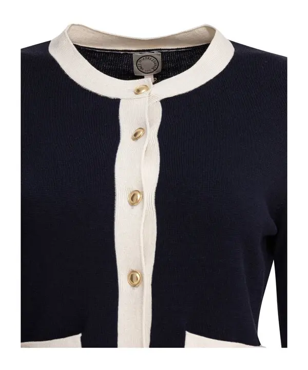 INES DE LA FRESSANGE PARIS Buttoned Knit Cardigan