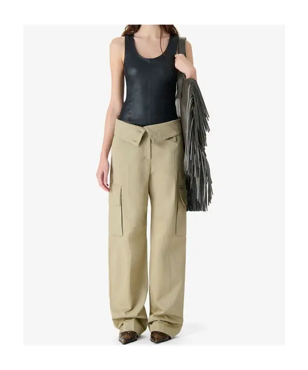 IRO PARIS High-waisted Wide-leg Cargo Pants
