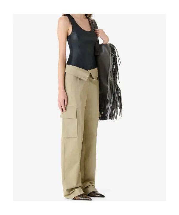 IRO PARIS High-waisted Wide-leg Cargo Pants