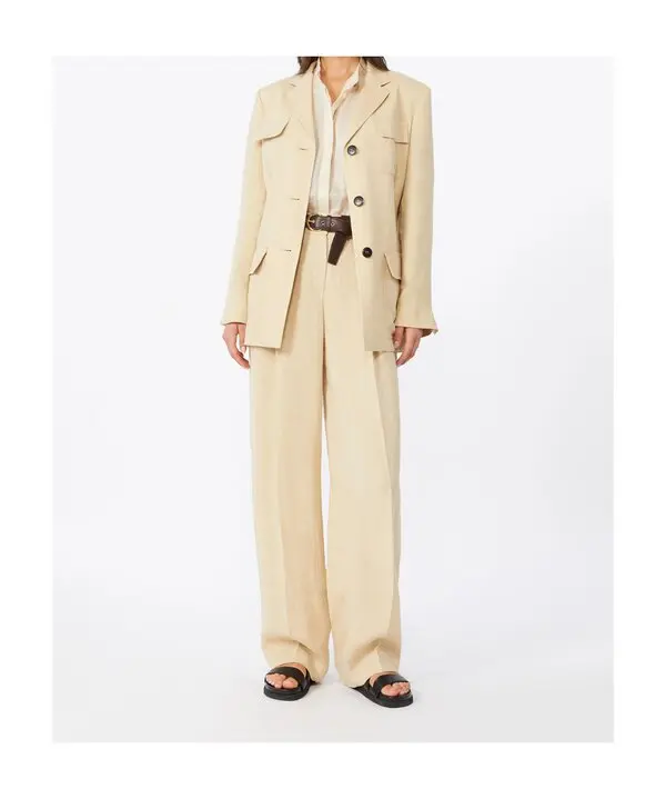Max Mara Long Sleeve Shirt With Jeweled Cufflinks