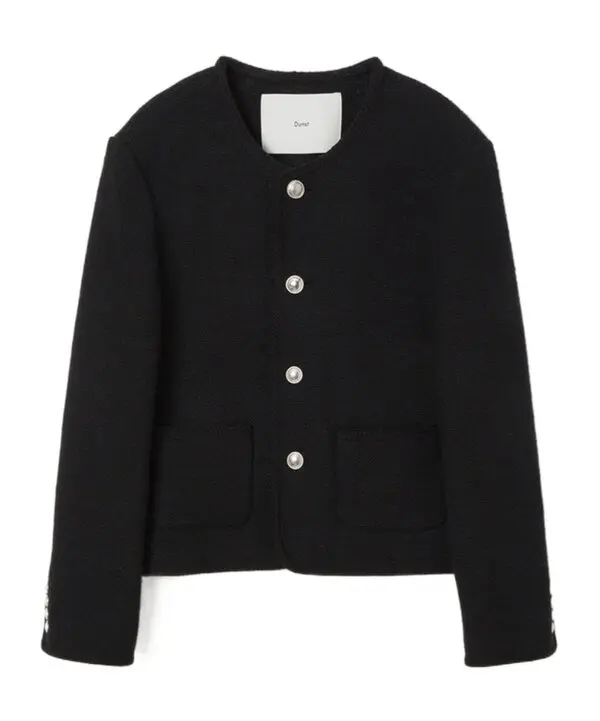 DUNST Ribbon Bouclé Tweed Jacket