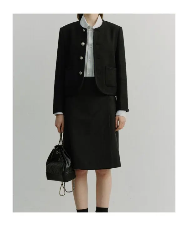 DUNST Ribbon Bouclé Tweed Jacket