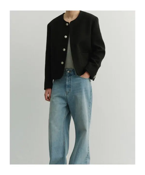 DUNST Ribbon Bouclé Tweed Jacket