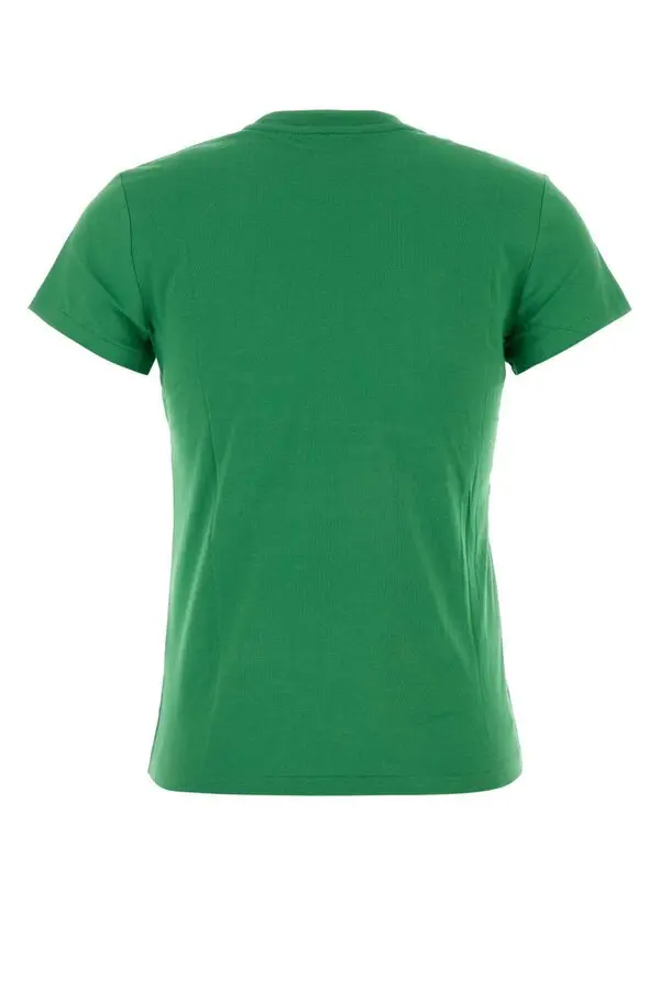 Ralph Lauren Slim Fit Knit T-shirt With Logo - Green