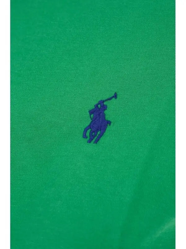 Ralph Lauren Slim Fit Knit T-shirt With Logo - Green