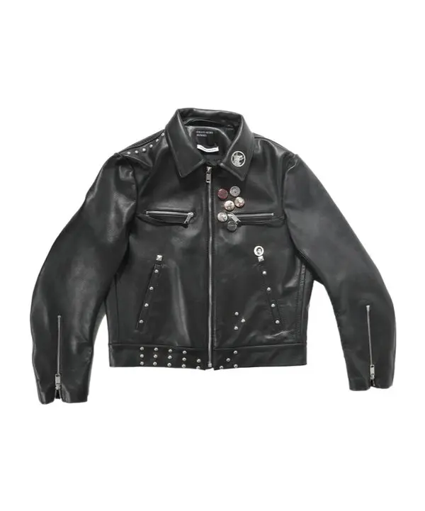 Enfants Riches Déprimés Enfants Riches Dprims Studded Leather Jacket - Black