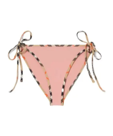 Burberry Check Trim Bikini Briefs - Begonia Pink