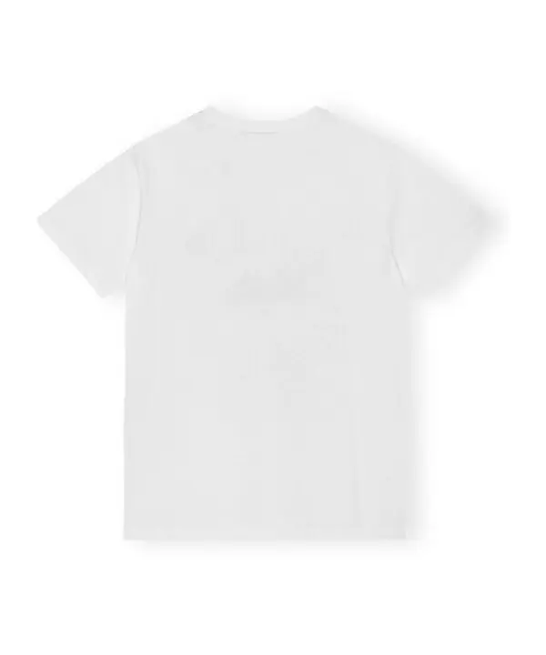 GANNI Graphic Printed Crewneck T-shirt - White