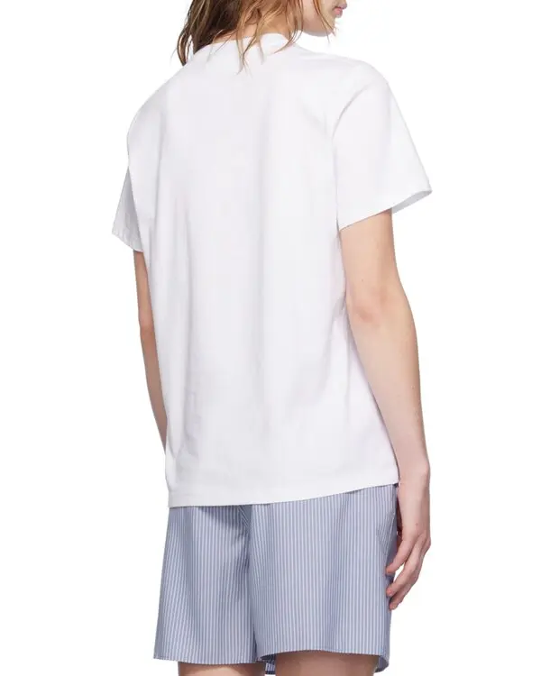 GANNI Graphic Printed Crewneck T-shirt - White
