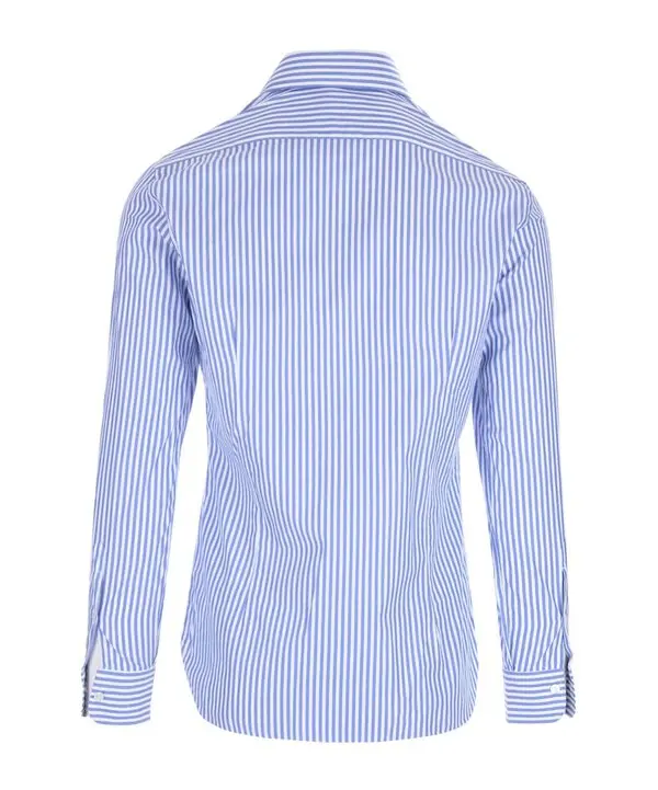 BARBA NAPOLI Culto Straight-hem Pintriped Shirt