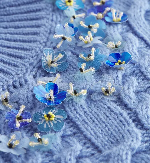 Dior Embroidered Crew Neck Sweater