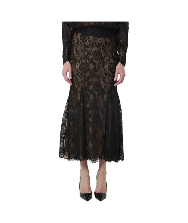 SELF-PORTRAIT Lace Mermaid Midi Skirt
