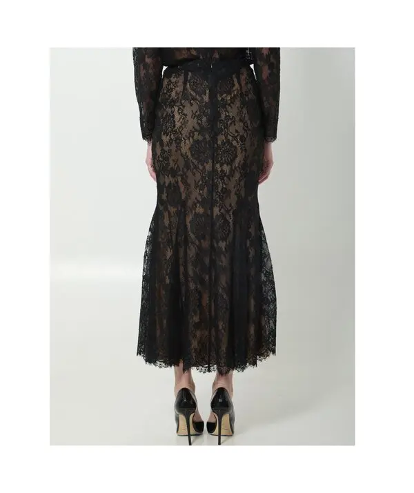 SELF-PORTRAIT Lace Mermaid Midi Skirt