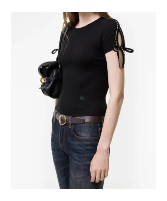 Burberry Lace-up Sleeve T-shirt