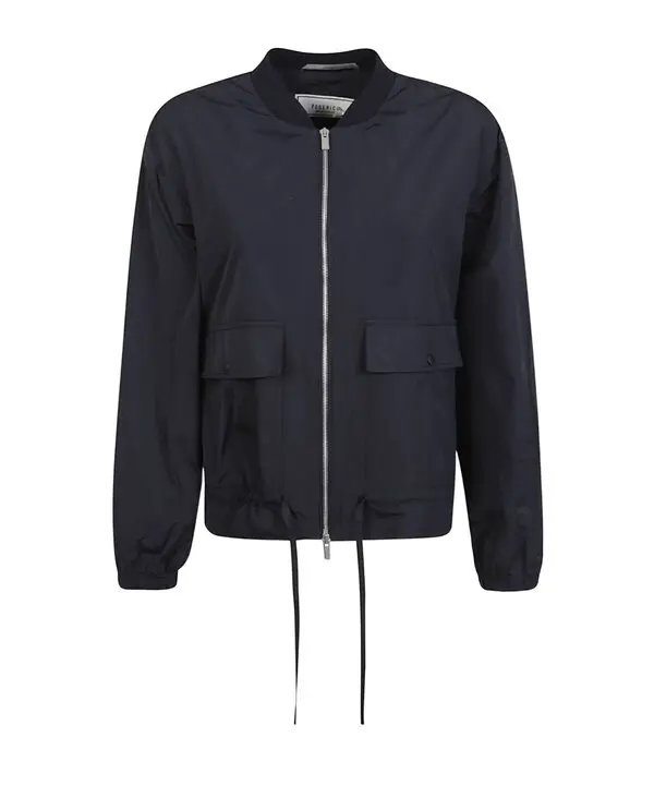 Peserico Drawstring Hem Zip-up Coat
