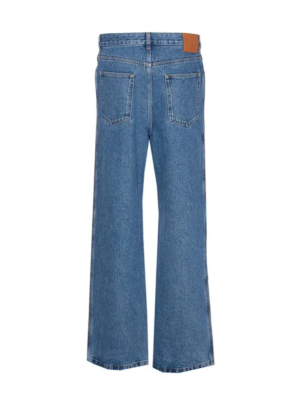 Loewe Anagram Embroidered Baggy Jeans