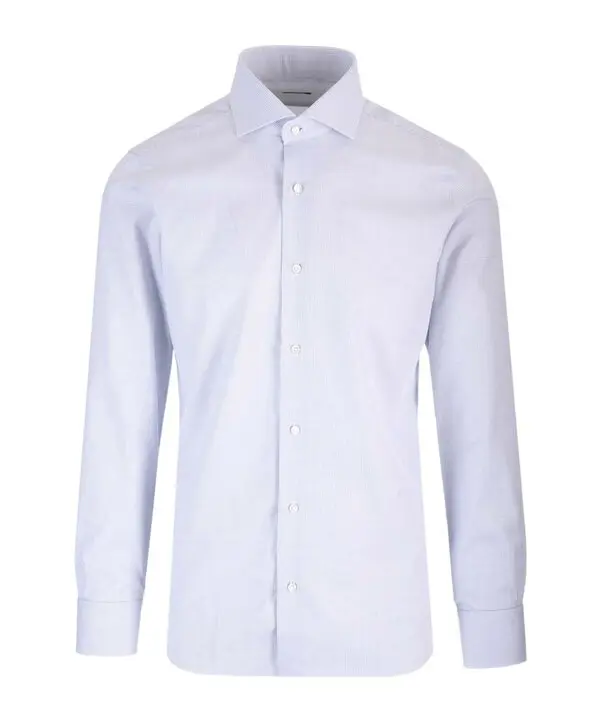 BARBA NAPOLI Long-sleeved Shirt - Light Blue