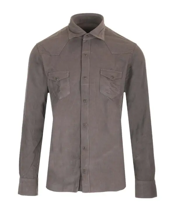BARBA NAPOLI Western Pocket Shirt