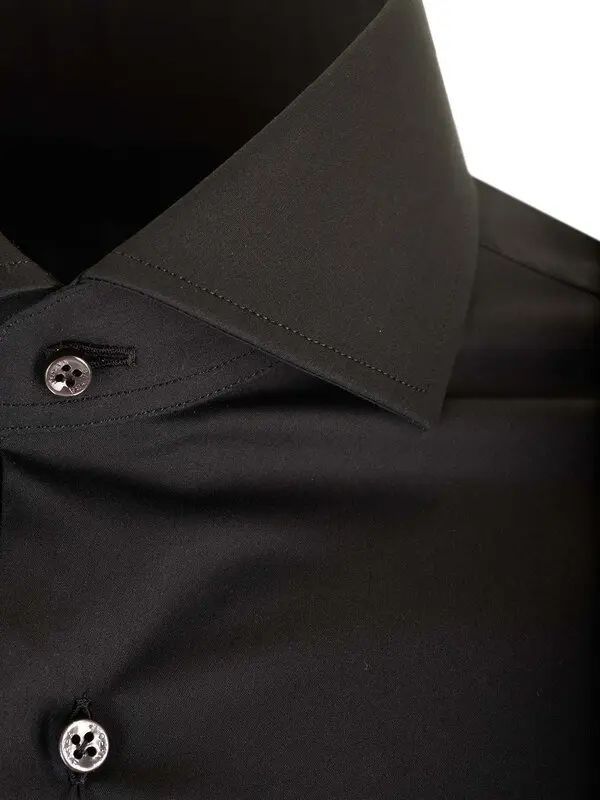 BARBA NAPOLI Straight-hem Slim-fit Shirt