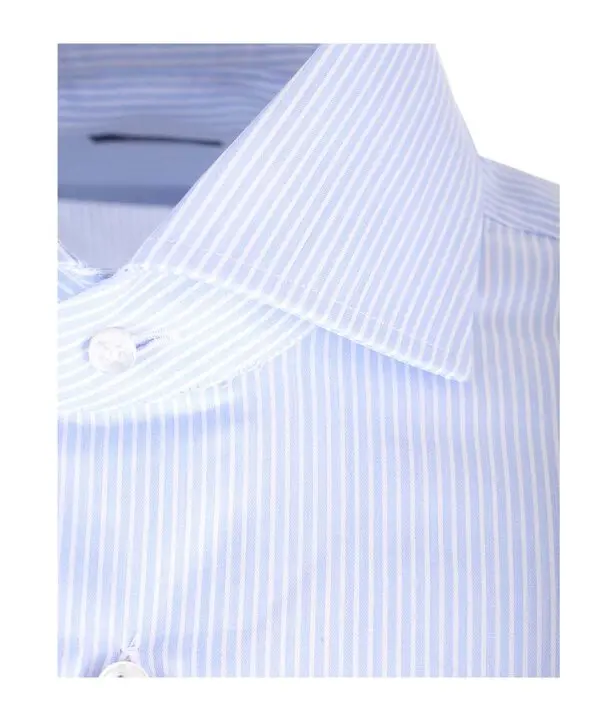 BARBA NAPOLI Pinstriped Straight-hem Shirt
